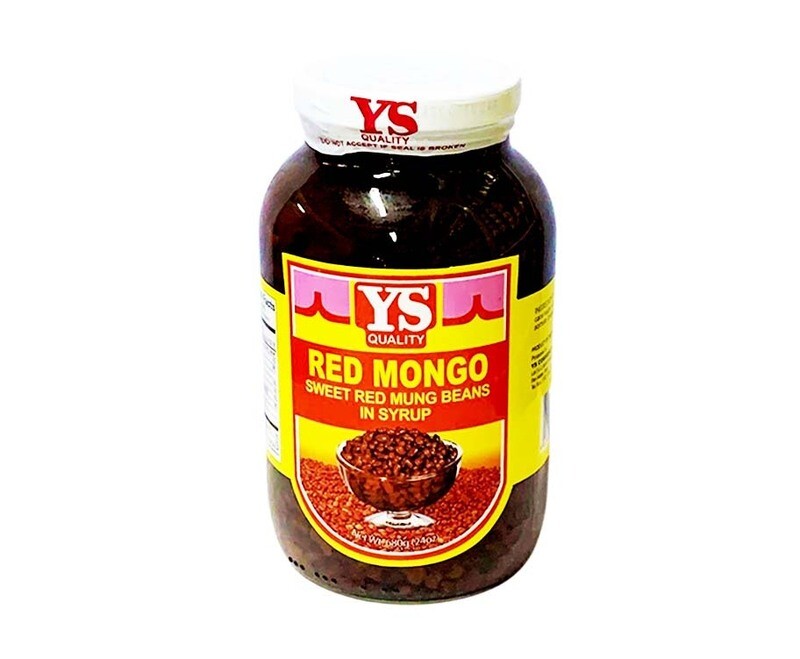 YS Red Mongo Sweet Red Mung Beans in Syrup 24oz (680g)