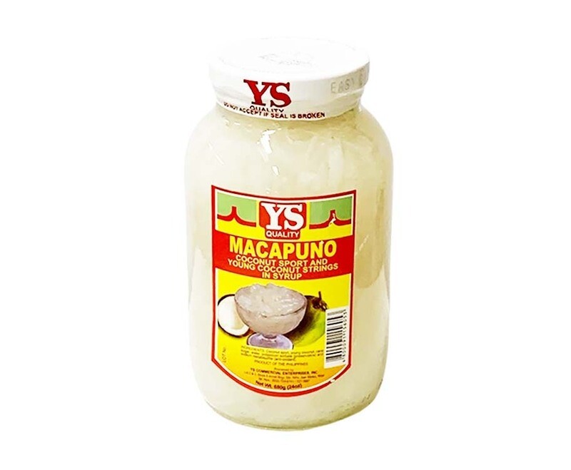 YS Macapuno Coconut Sport and Young Coconut Strings In Syrup 24oz (680g)
