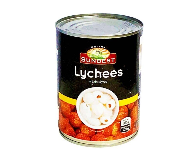 Molina Sunbest Lychees in Light Syrup 565g