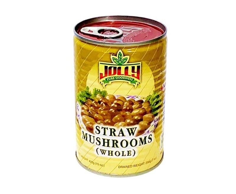 Jolly Pure Goodness Straw Mushrooms (Whole) 15oz (425g)