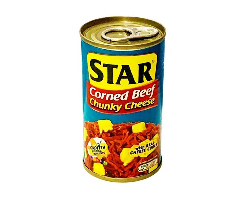Purefoods Star Corned Beef Chunky Cheese with Real Cheese Cubes 175g