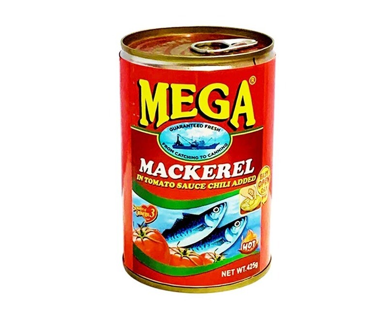Mega Mackerel In Tomato Sauce Chili Added Hot 425g