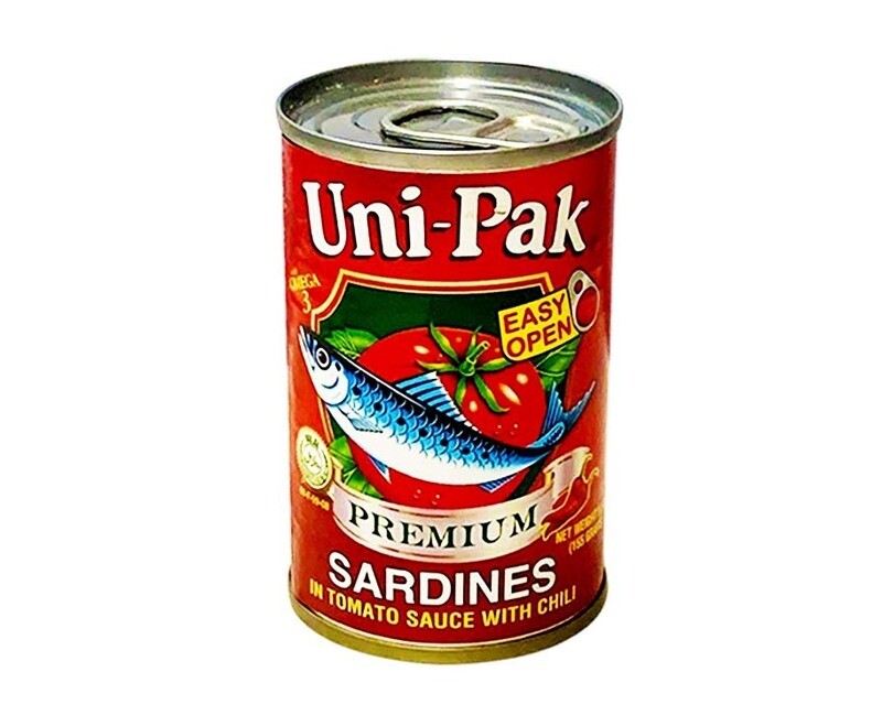 Uni-pak Premium Sardines In Tomato Sauce with Chili 155g