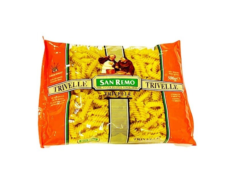 San Remo Trivelle Durum Wheat Pasta Di Semola Di Grano Duro 500g