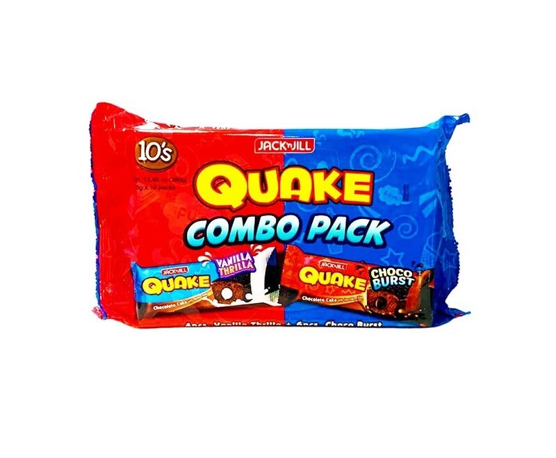 Jack ’n Jill Quake Combo Pack Vanilla Thrilla + Choco Burst (10 Packs x ...