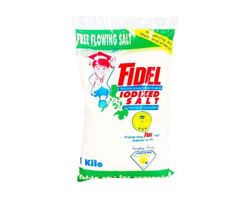 Fidel Iodized Salt Free Flowing Salt 1kg