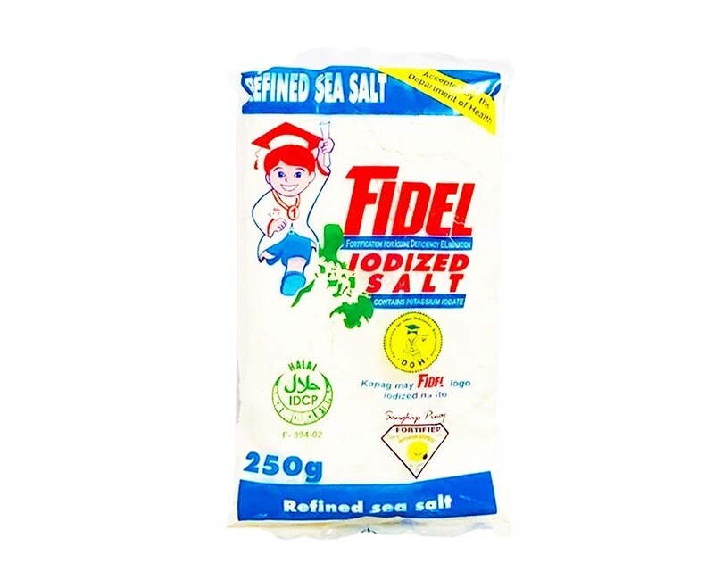 Fidel Iodized Salt Refined Sea Salt 250g