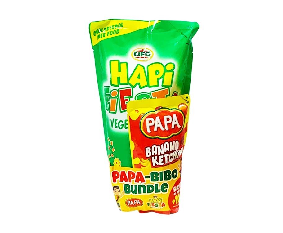 UFC Hapi Fiesta Vegetable Oil 1L + Pap Banana Ketchup 200g