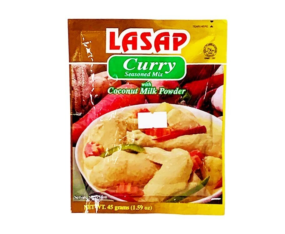 Lasap Curry Seasoned Mix with Coconut Milk Powder 45g