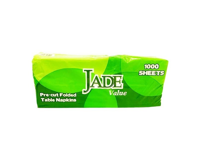 Jade Value Pre-Cut Folded Table Napkins 1000 Sheets
