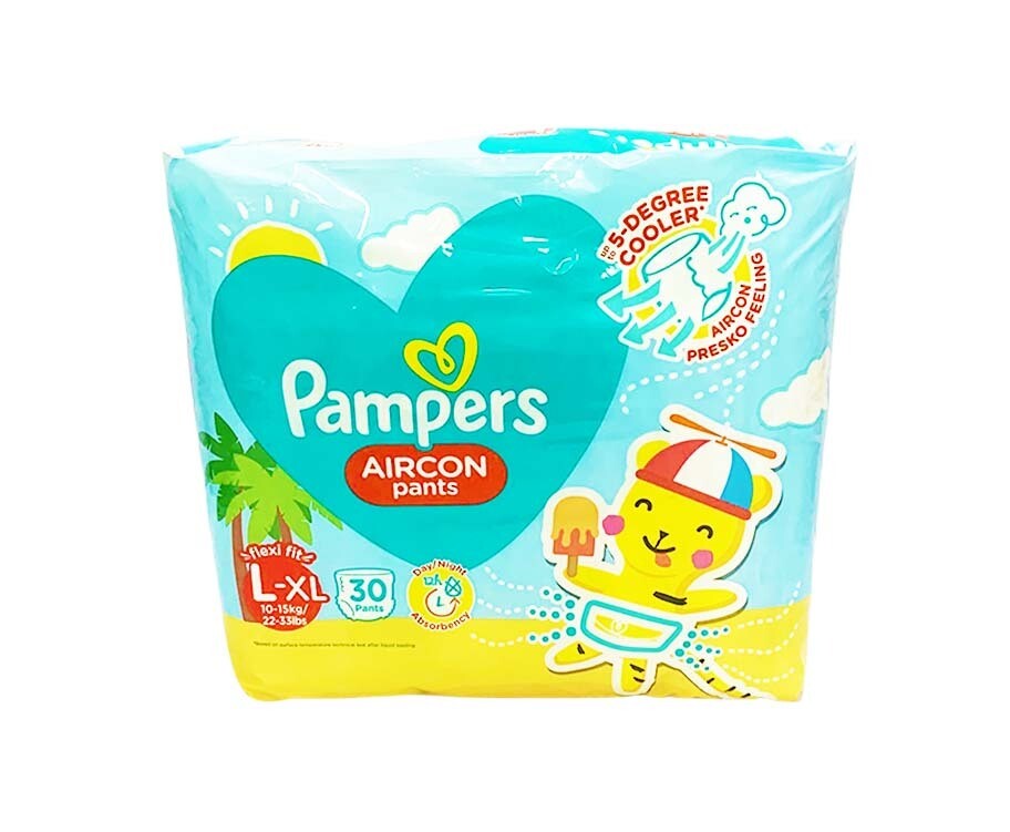 Pampers Aircon Pants Flexi Fit L - XL 10-15kg (22-33lbs) 30 Pants