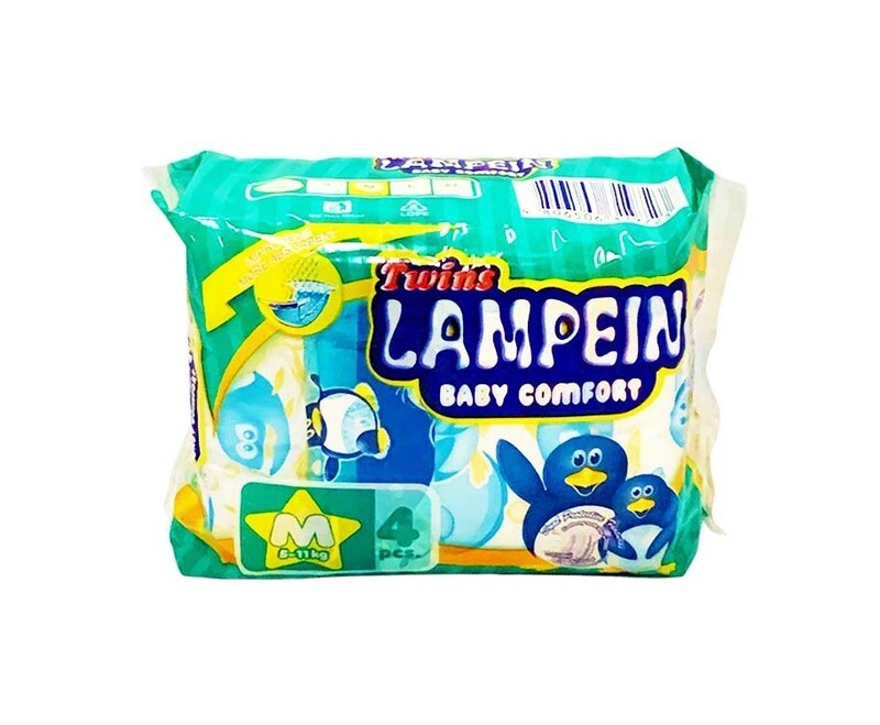Twins Lampien Baby Comfort Medium 5-11kg 4 Diapers