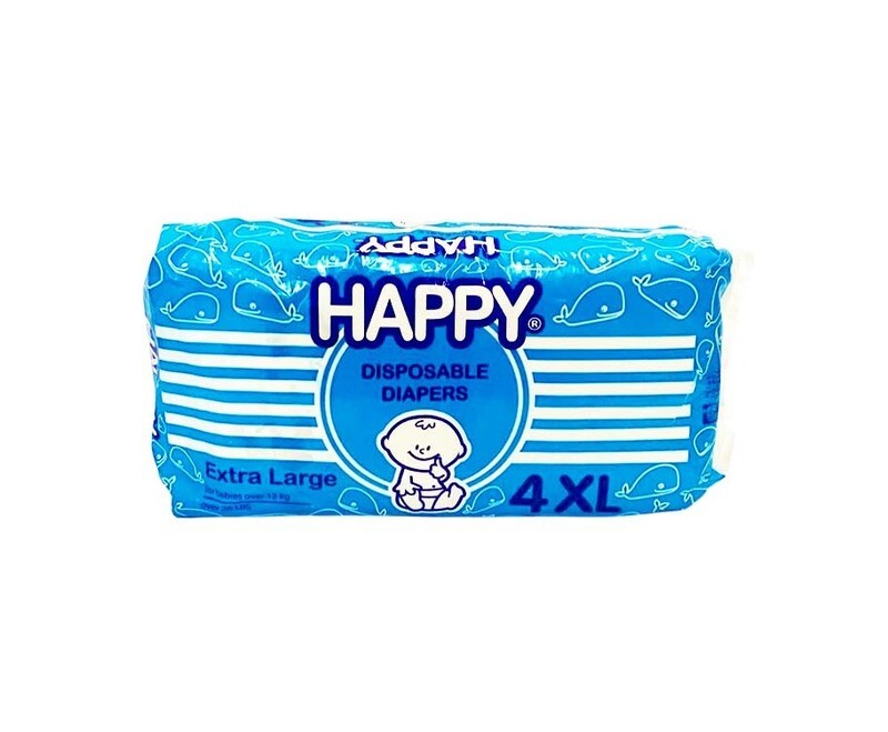 Happy Disposable Diapers XL over 12kg (over 26lbs) 4 Diapers
