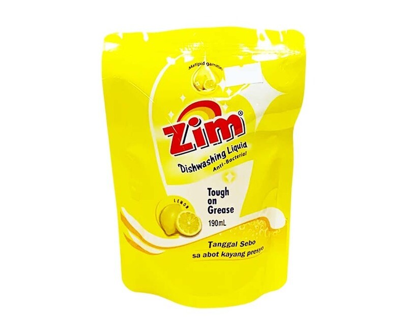 Zim Dishwashing Anti-Bacterial Liquid Lemon 190mL