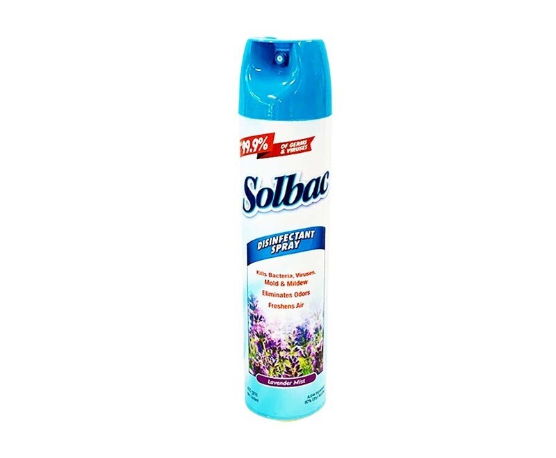 Solbac Disinfectant Spray Lavander Mist 400g