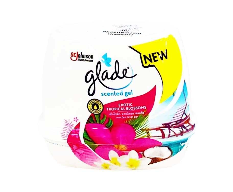 Glade Scented Gel Exotic Tropical Blossoms 180g
