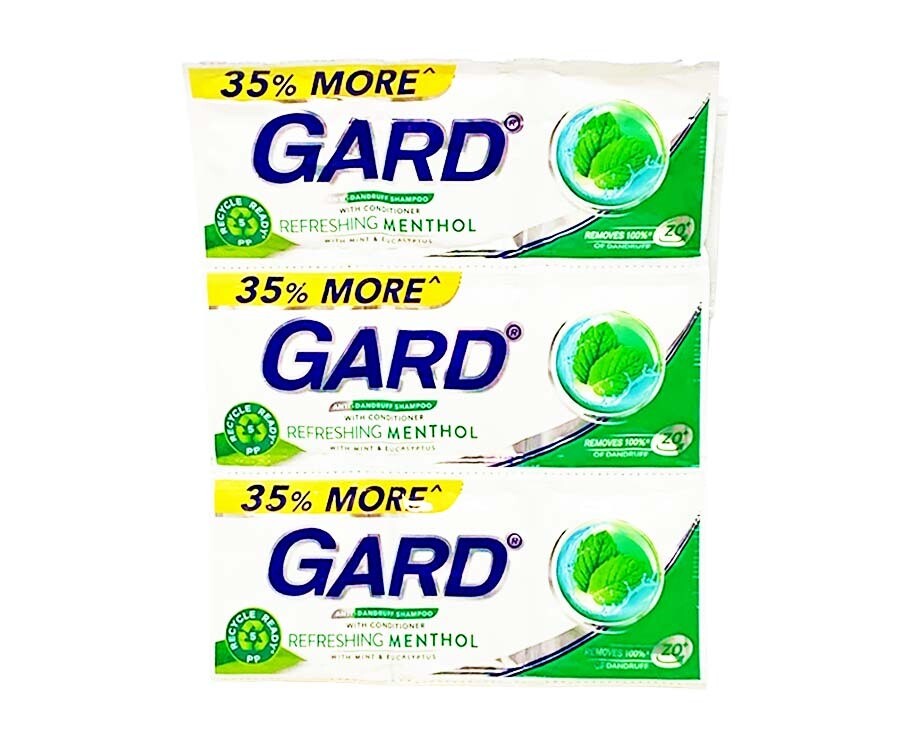 Gard Dandruff Shampoo with Conditioner Refreshing Menthol with Mint ...