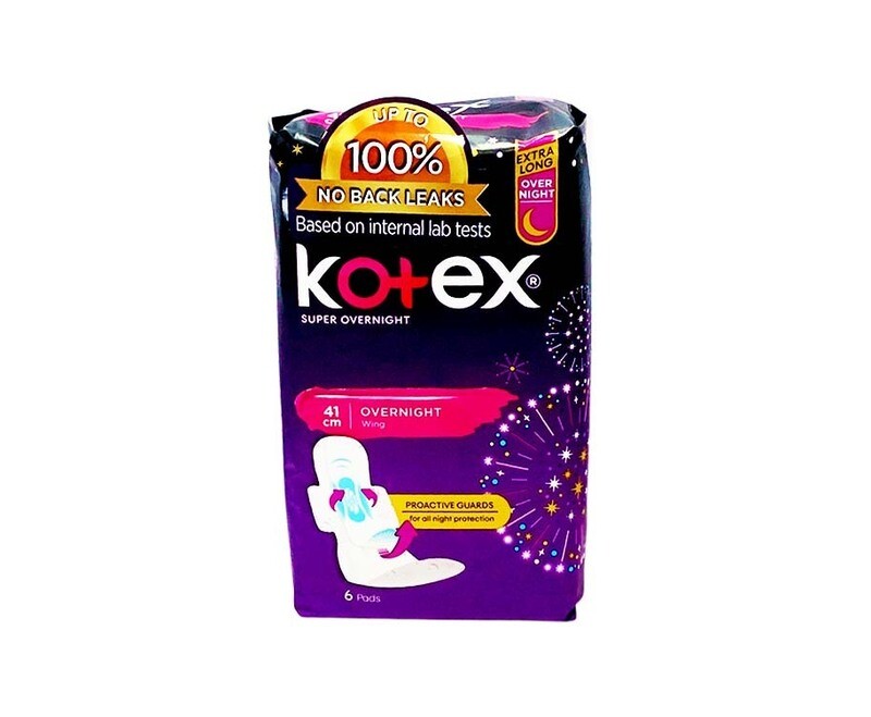 Kotex Super Overnight Extra Long Overnight Wing 41cm 6 Pads