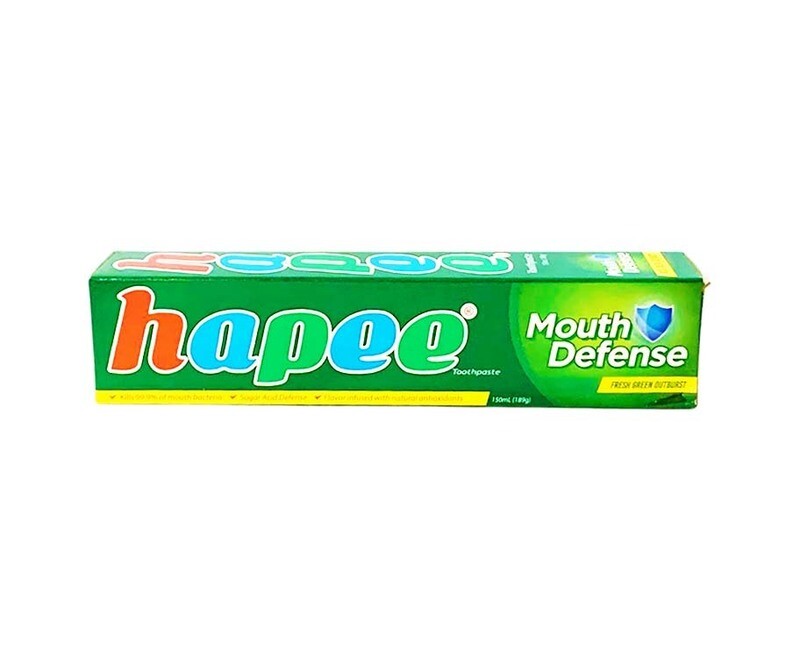 Hapee Toothpaste Mouth Defense Fresh Green Outburst 150mL (189g)