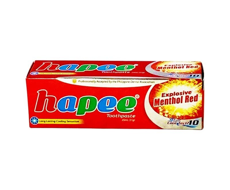 Hapee Toothpaste Explosive Menthol Red with Cool Tech 10 25mL (31g)