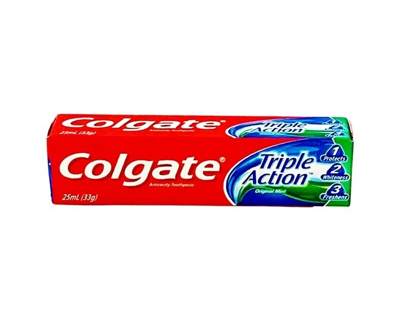 Colgate Anticavity Toothpaste Triple Action Original Mint 25mL (33g)