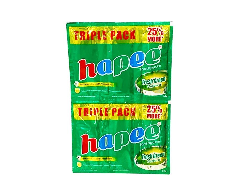 Hapee Toothpaste Maximum Flouride Protection Fresh Green Outburst ...