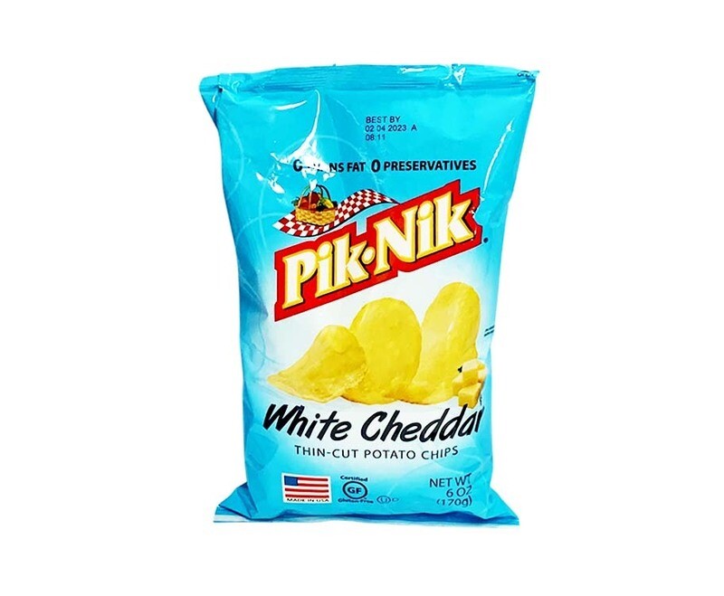 Pik-Nik White Cheddar Thin-Cut Potato Chips 170g