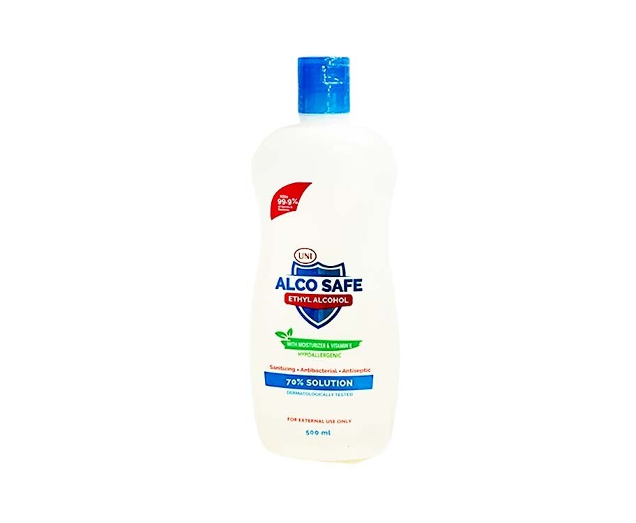 Uni Alco Safe Ethyl Alcohol 70% Solution Hypoallergenic with ...