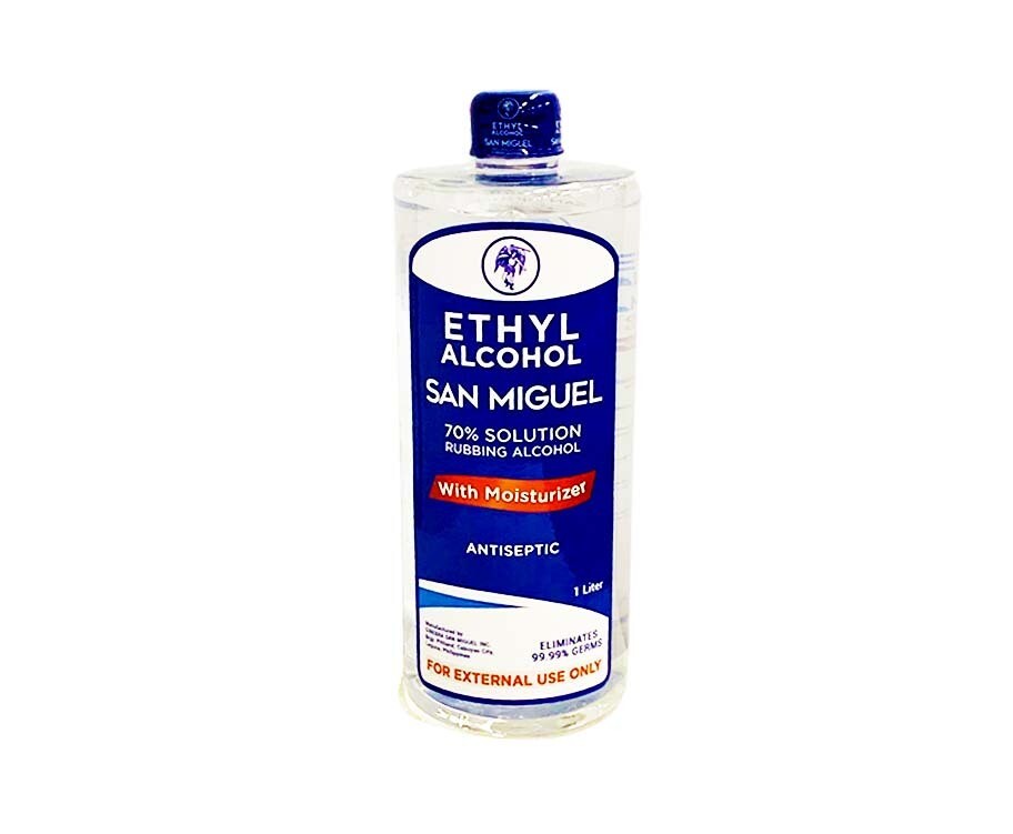 San Miguel Ethyl Alcohol 70% Solution Rubbing with Moisturizer ...