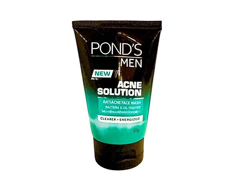 Pond's Men Acne Solution Anti Acne Face Wash Clearer + Energized 50g