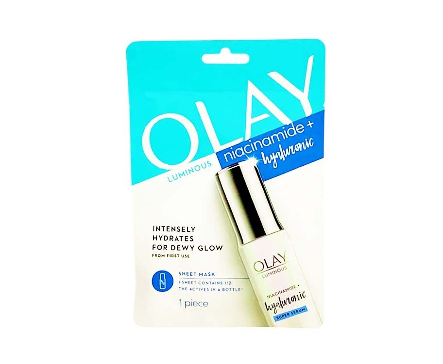 Olay Luminous Niacinamide + Hyaluronic 1 Piece Sheet Mask
