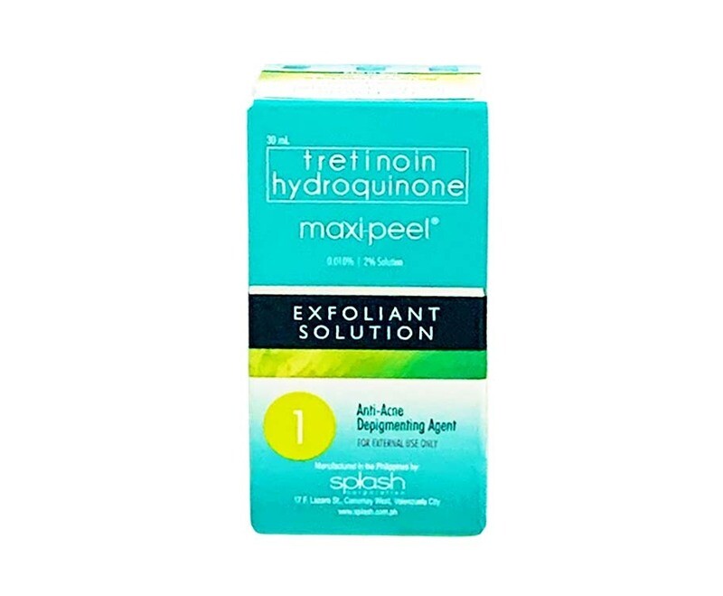 Tretinoin Hydroquinone Maxi-Peel Exfoliant Solution 1 Anti-Acne ...