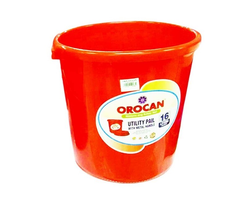 Sta. Lucia Supermarket Orocan Utility Pail with Metal Handle 16L