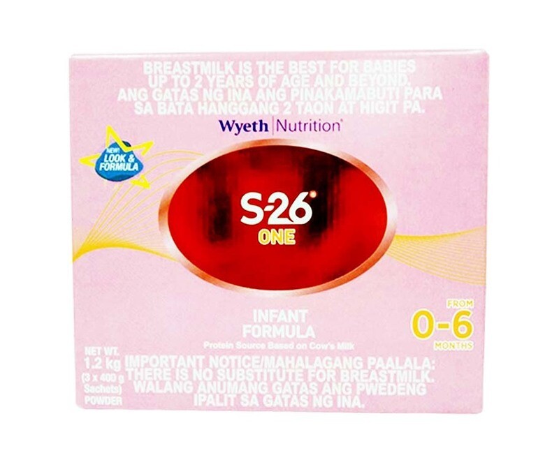 Wyeth Nutrition S-26 One Infant Formula From 0-6 Months (3 Packs x 400g ...