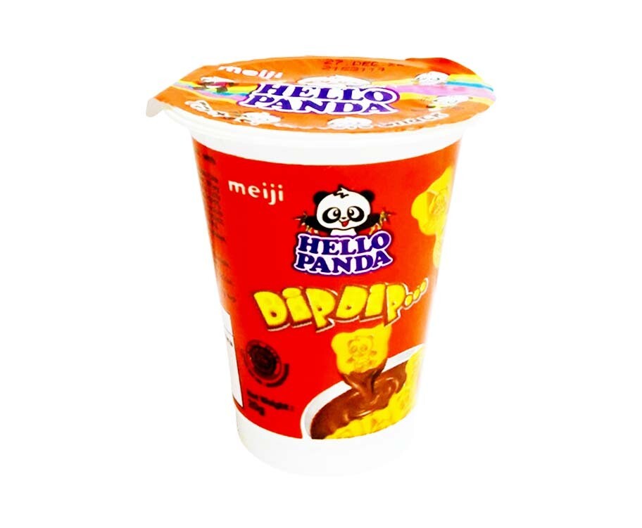 Meiji Hello Panda Dip Dip Biscuit with Chocolate Flavored Cream 20g
