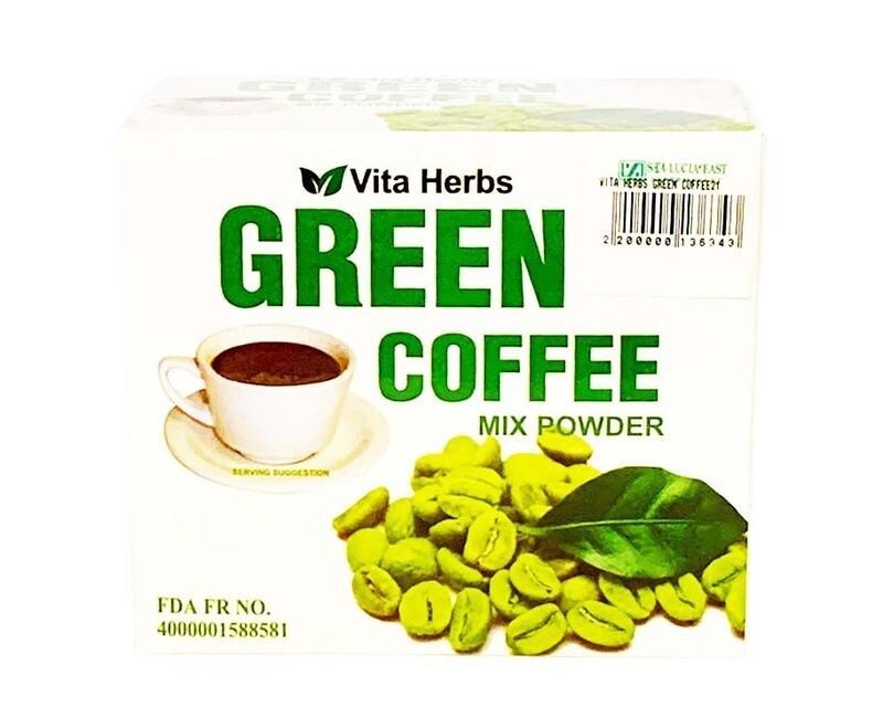 Vita Herbs Green Coffee Mix Powder (10 Sachets x 21g) 210g