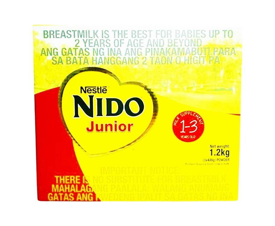 Nestlé Nido Junior Powdered Milk Supplement 1-3 Years Old (3 Packs x ...