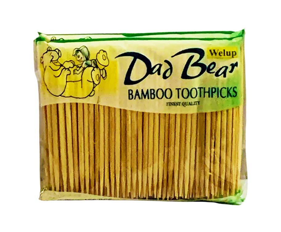 Welup Dad Bear Bamboo Toothpicks