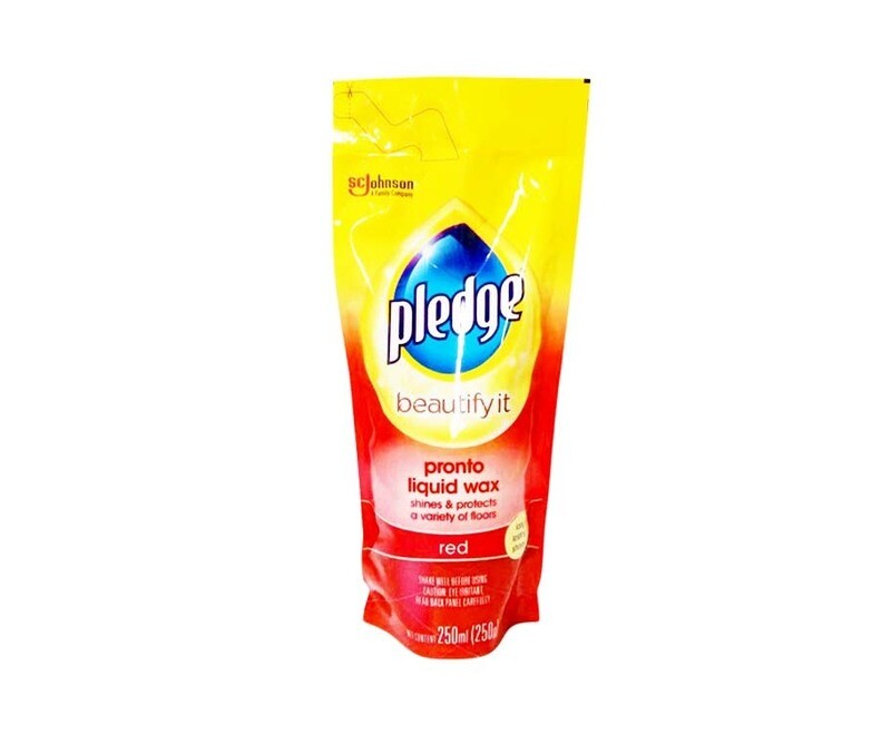 Pledge Beautify It Pronto Liquid Wax Red Refill 250mL (250g)