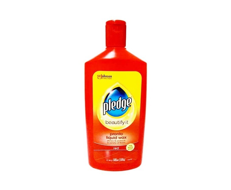Pledge Beautify It Pronto Liquid Wax Red 500mL (500g)