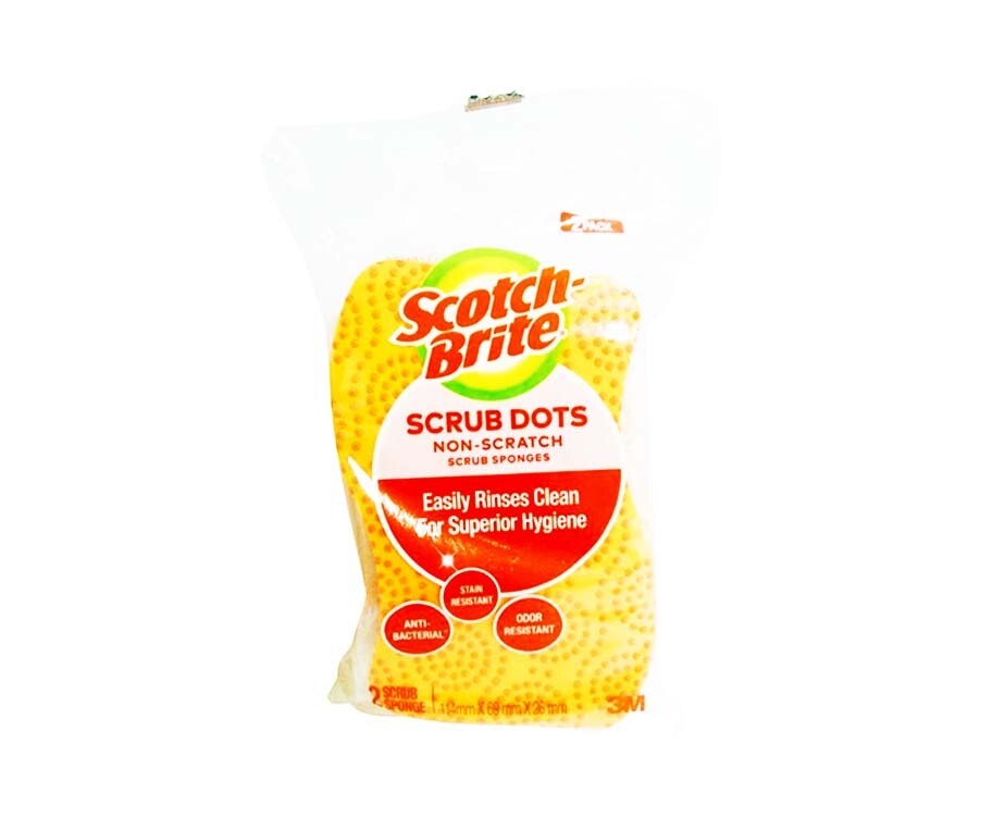 Scotch-Brite Scrub Dots Non-Scratch Scrub Sponges 2 Pack