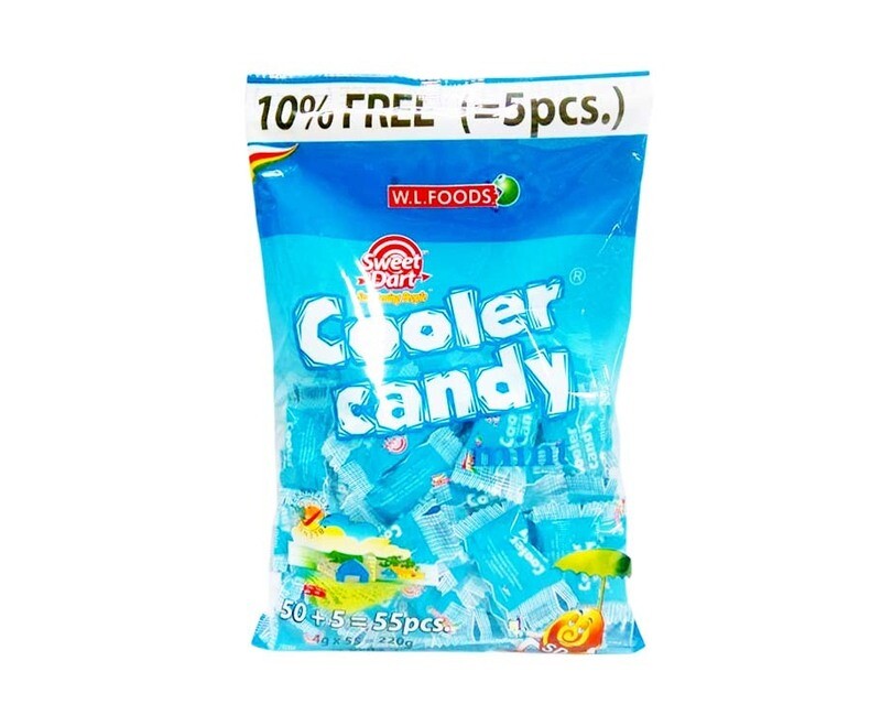 W.L. Foods Sweet Dart Cooler Candy Mint 55 Pieces 220g