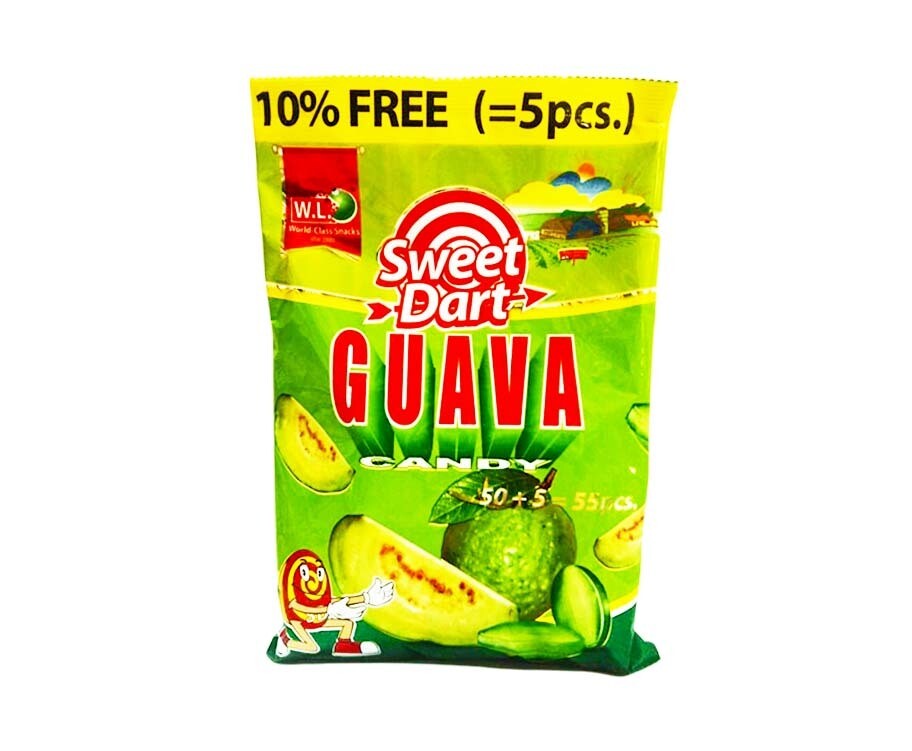 W.L. Foods Sweet Dart Guava Candy 55 Pieces 220g