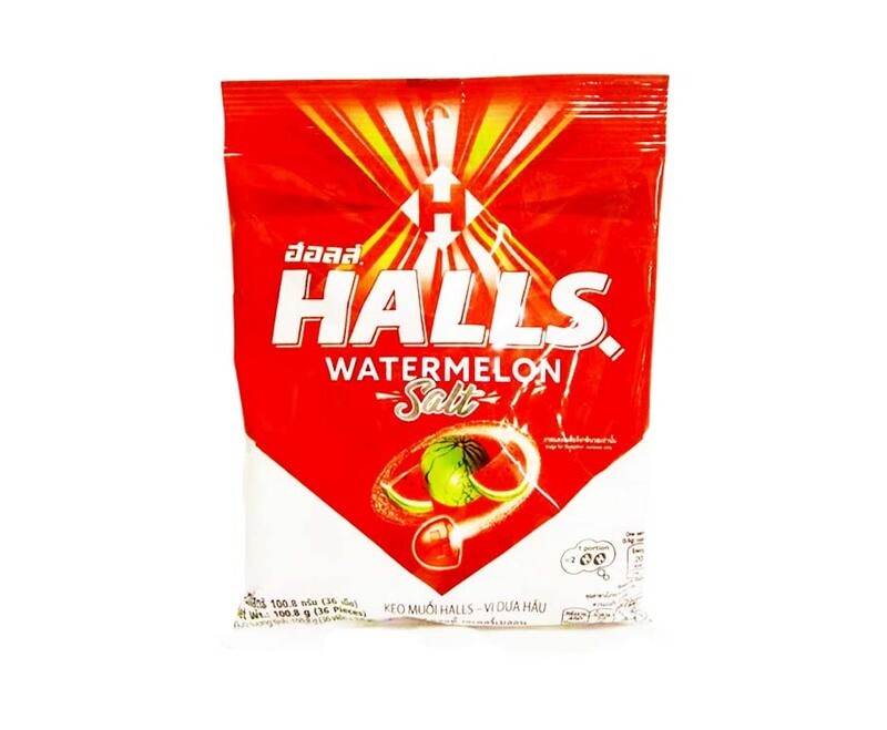 Halls Watermelon Salt 36 Pieces 100.8g
