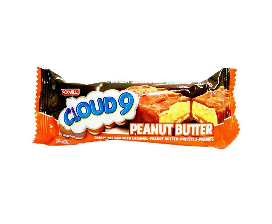 Jack 'n Jill Cloud 9 Peanut Butter Chocolate Bar with Caramel 50g