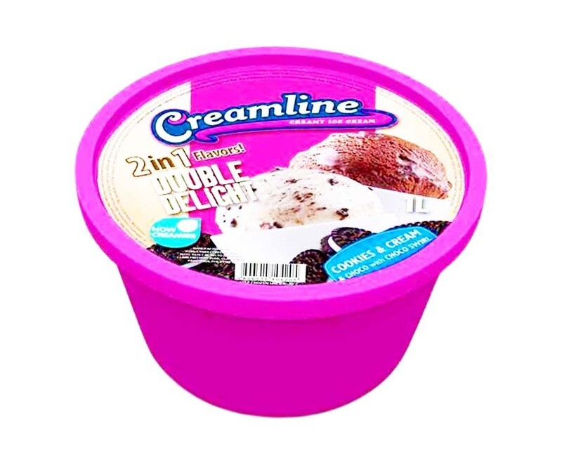 Creamline Creamy Ice Cream 2-in-1 Flavors Double Delight Cookies ...
