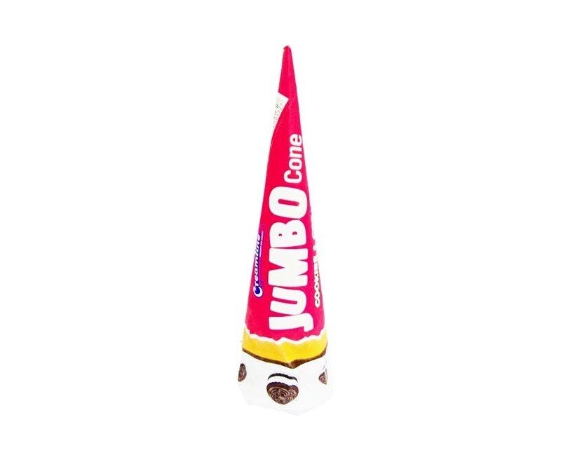 Creamline Creamy Ice Cream Jumbo Cone Cookies & Cream 140mL