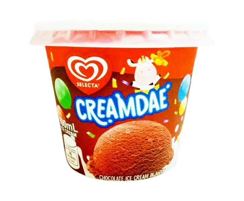 Selecta Creamdae Ice Cream Cups Chocolate Flavor 100mL