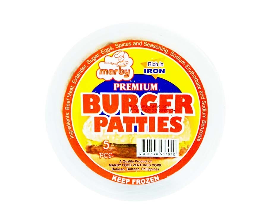 Marby Premium Burger Patties 5 Pieces