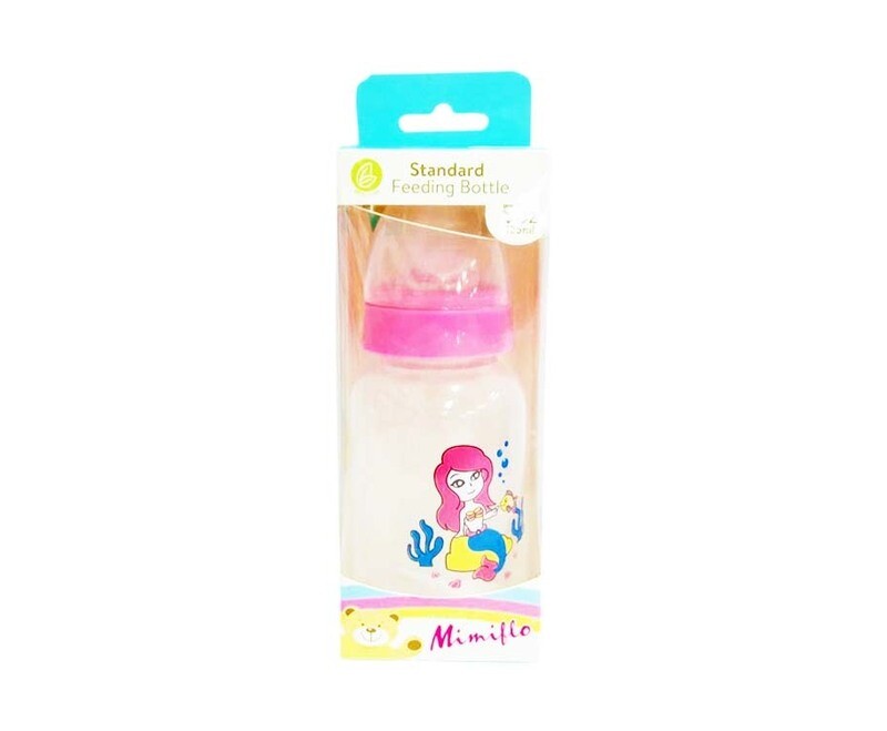 Mimiflo Standard Feeding Bottle Pink 5oz 125mL